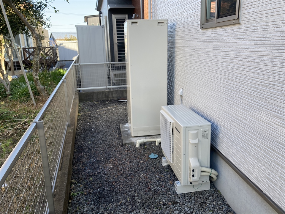 宮崎市佐土原町にて、補助金を使ってオトクに最新エコキュートに交換！（パナソニックHE-J37LSS）｜高機能なセミオートタイプ | 宮崎県宮崎市の太陽光・蓄電池・省エネ・V2H｜コトブキ光熱株式会社