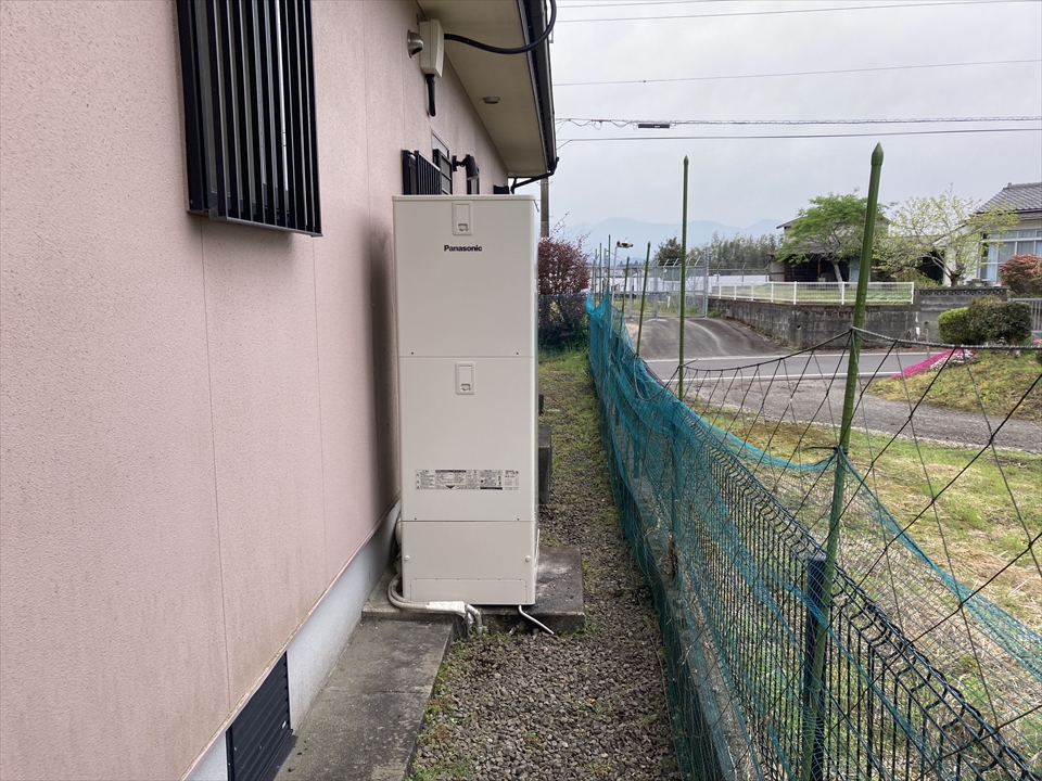 都城市高崎町にて、補助金を使ってオトクに最新エコキュートに交換！（パナソニックHE-J37LSS）｜高機能なセミオートタイプ | 宮崎県宮崎市の太陽光・蓄電池・省エネ・V2H｜コトブキ光熱株式会社